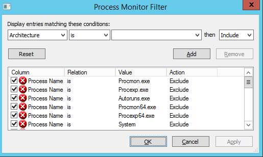 Sysinternals process monitor - losaroll